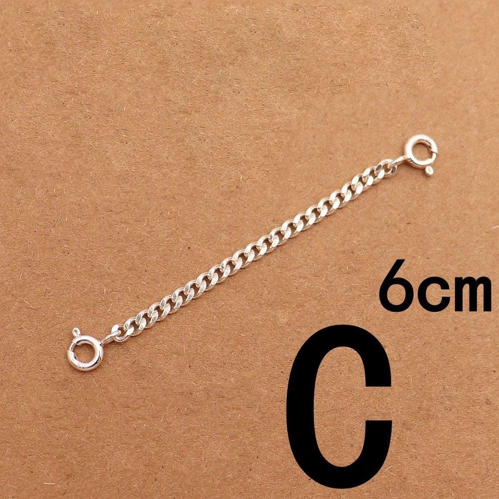 1pc Sterling Silver Extension for Chain 6CM Double Spring Buckle ...
