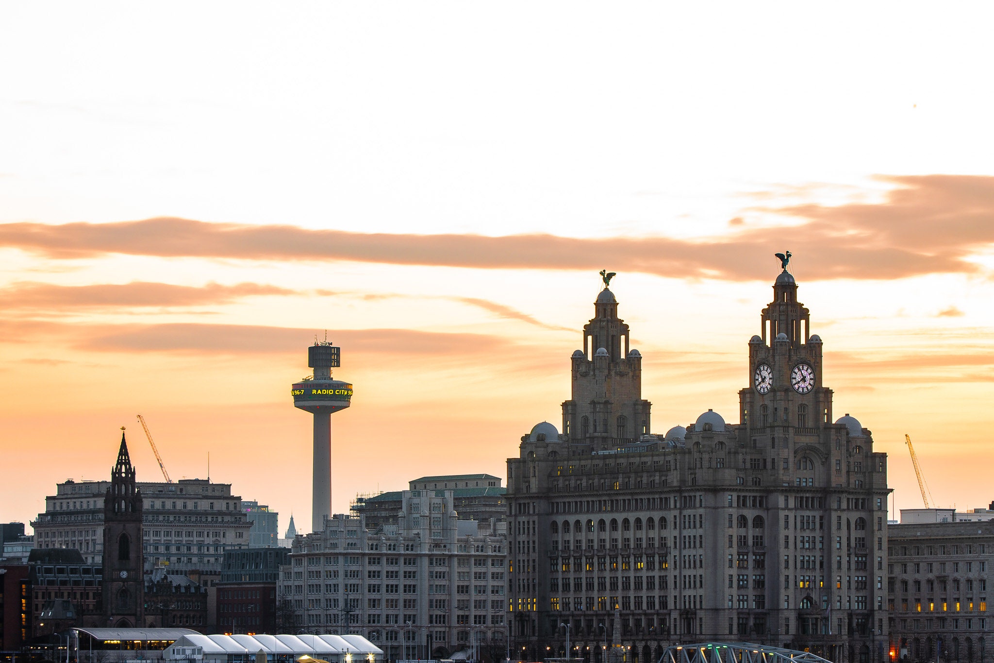 The Liverpool Skyline as the Sun Starts to Rise print - Etsy