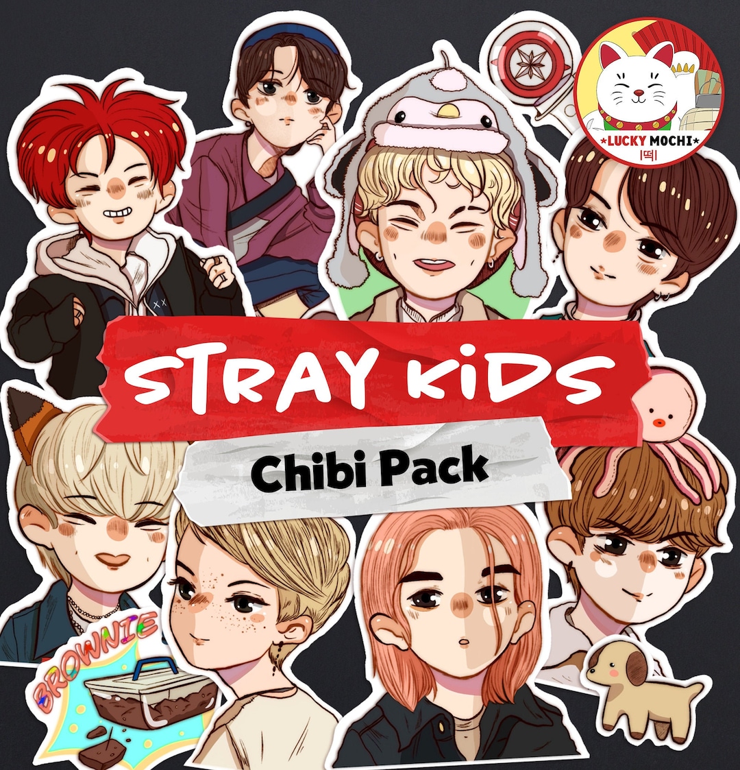 Stray Kids Chibi Sticker Pack 15 Pcs Kawaii Kpop Stickers - Etsy