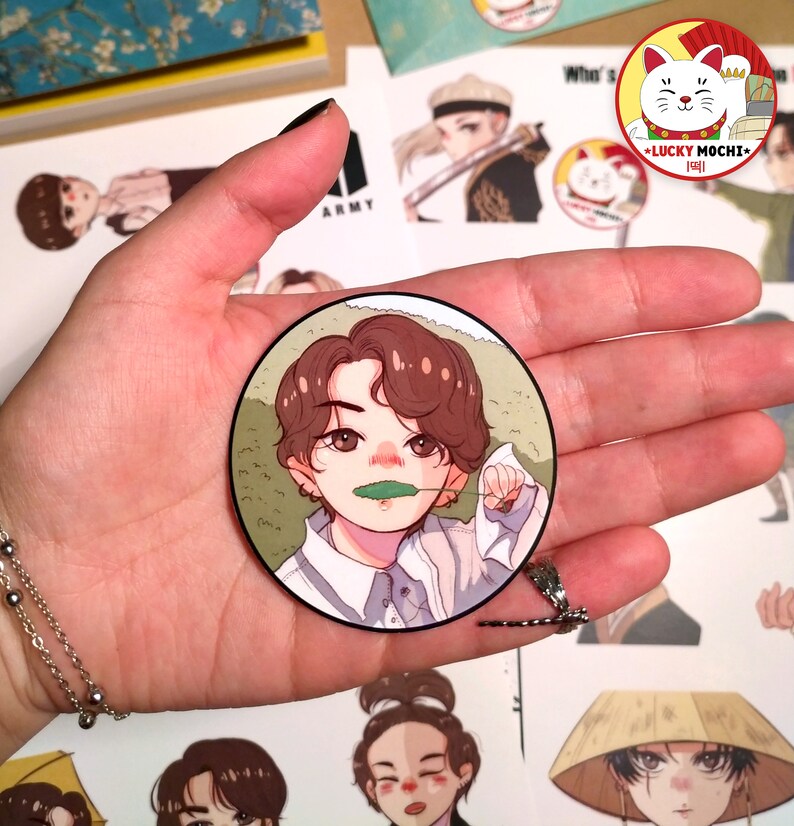 BTS Jungkook Chibi Sticker Pack 12 Pcs | Etsy