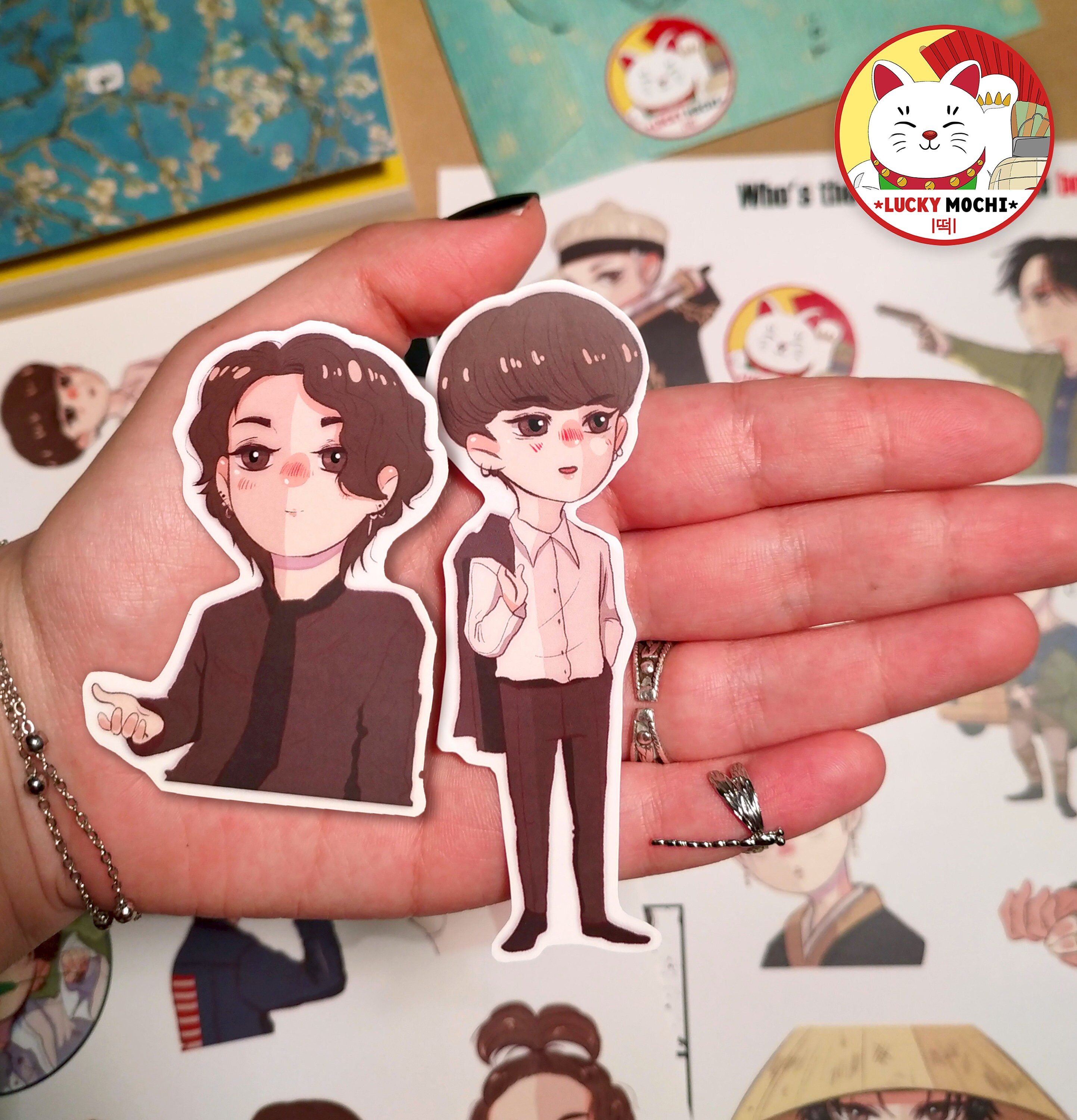 BTS Jungkook Chibi Sticker Pack 12 Pcs | Etsy