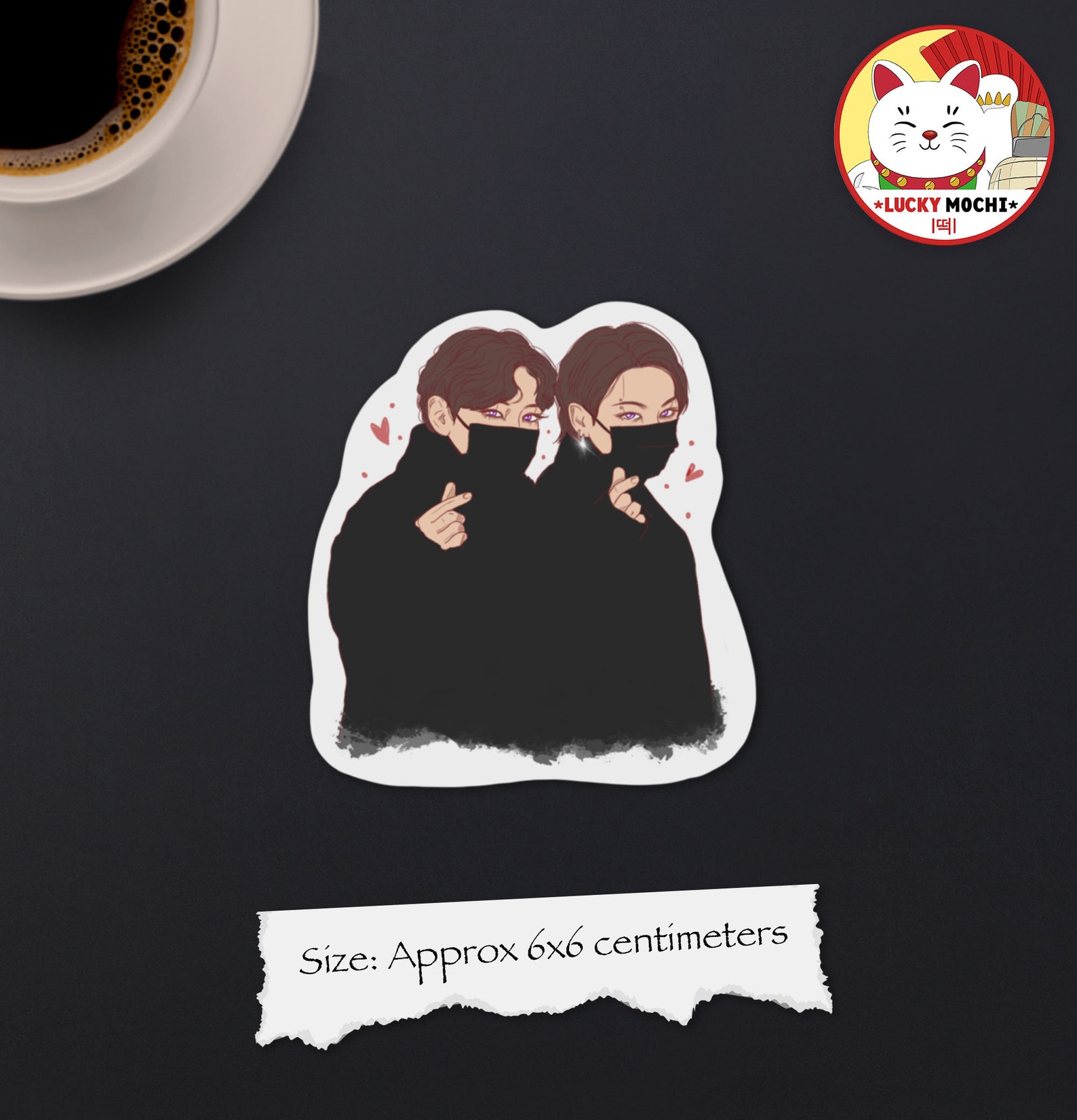 BTS Taekook Art Print Stickers Bookmark Vkook Taehyung - Etsy