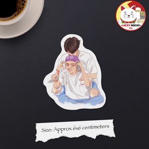 BTS Taekook Art Print, Stickers, Bookmark, Vkook, Taehyung, Jungkook ...
