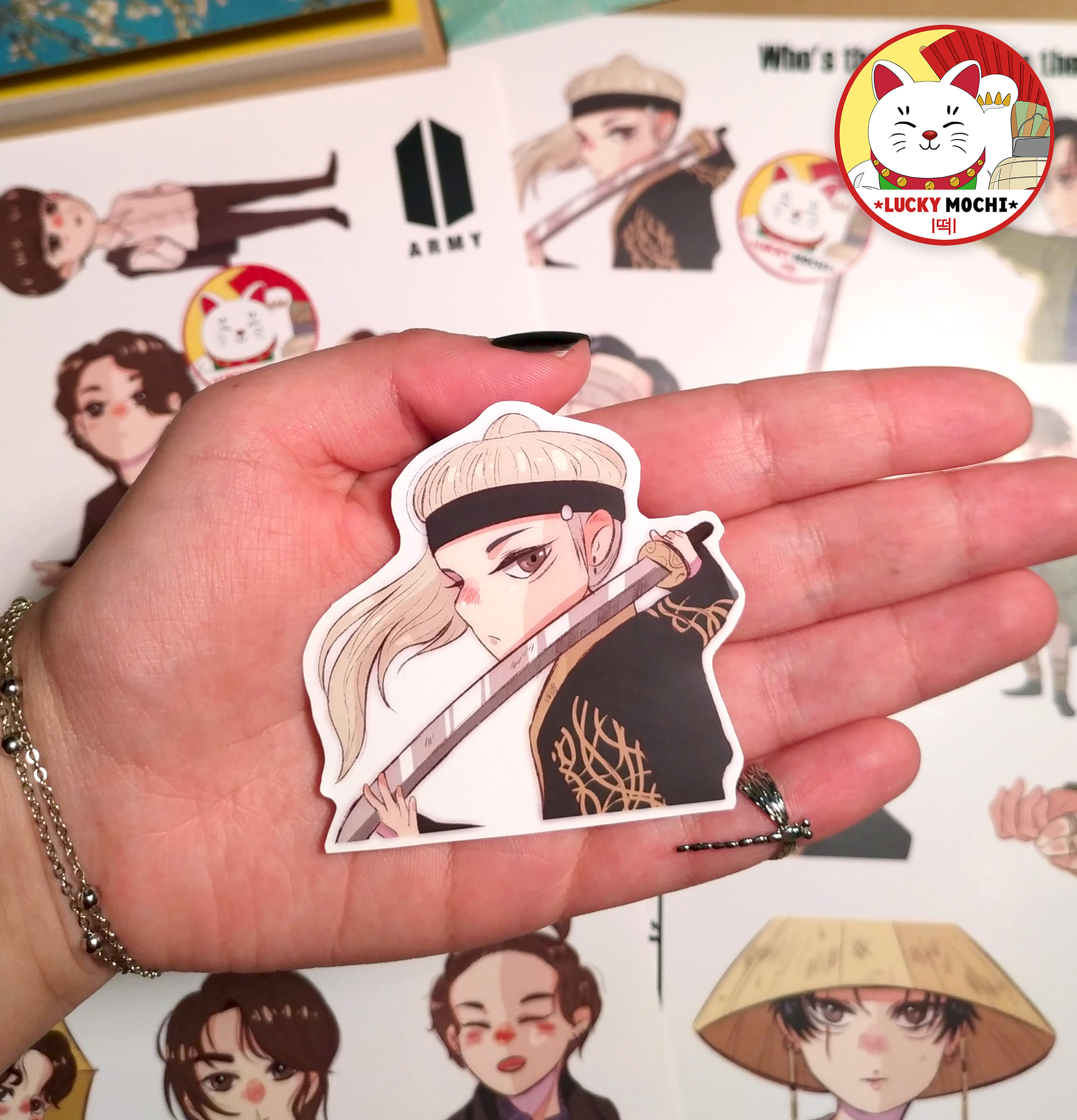 BTS Suga Stickers Daechwita Agust D Chibi Yoongi 12 Pcs - Etsy UK