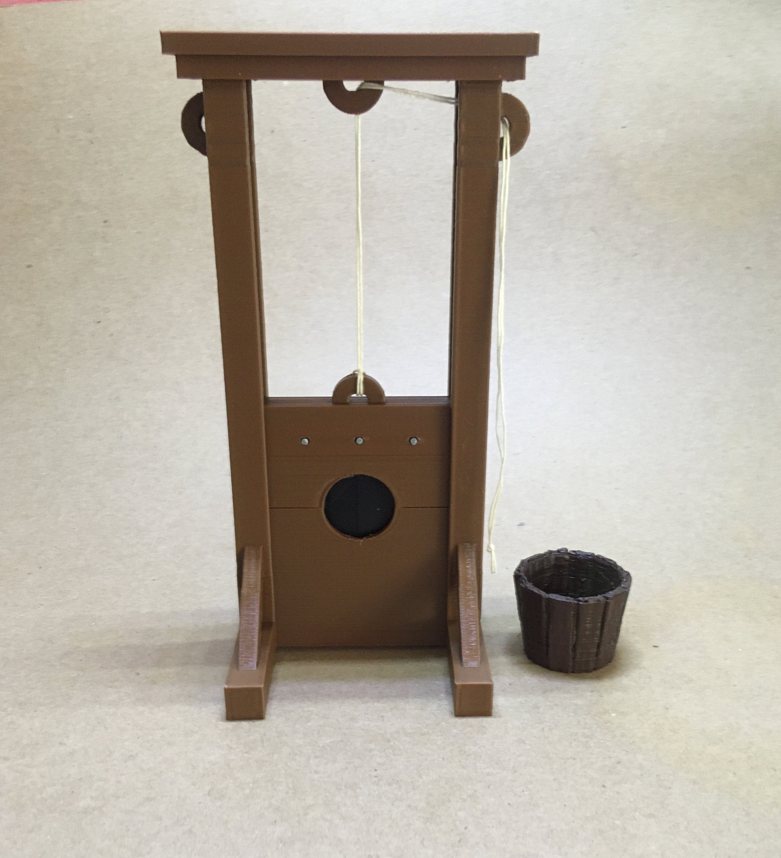 Replica Guillotine With Moving Blade Printed Hand Painted - Etsy