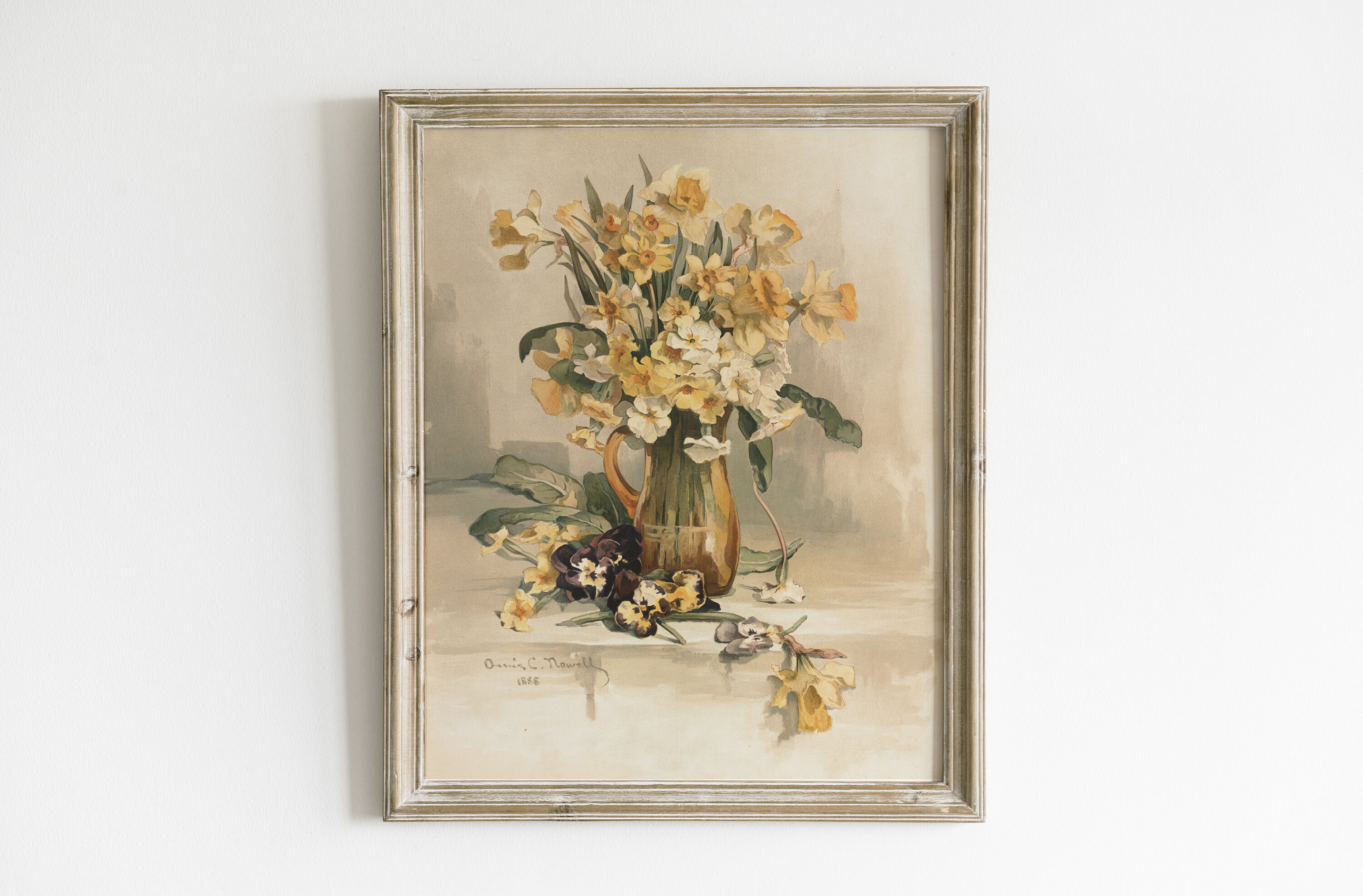 Spring Gallery Wall Set of 4 Vintage Paintings Printable - Etsy