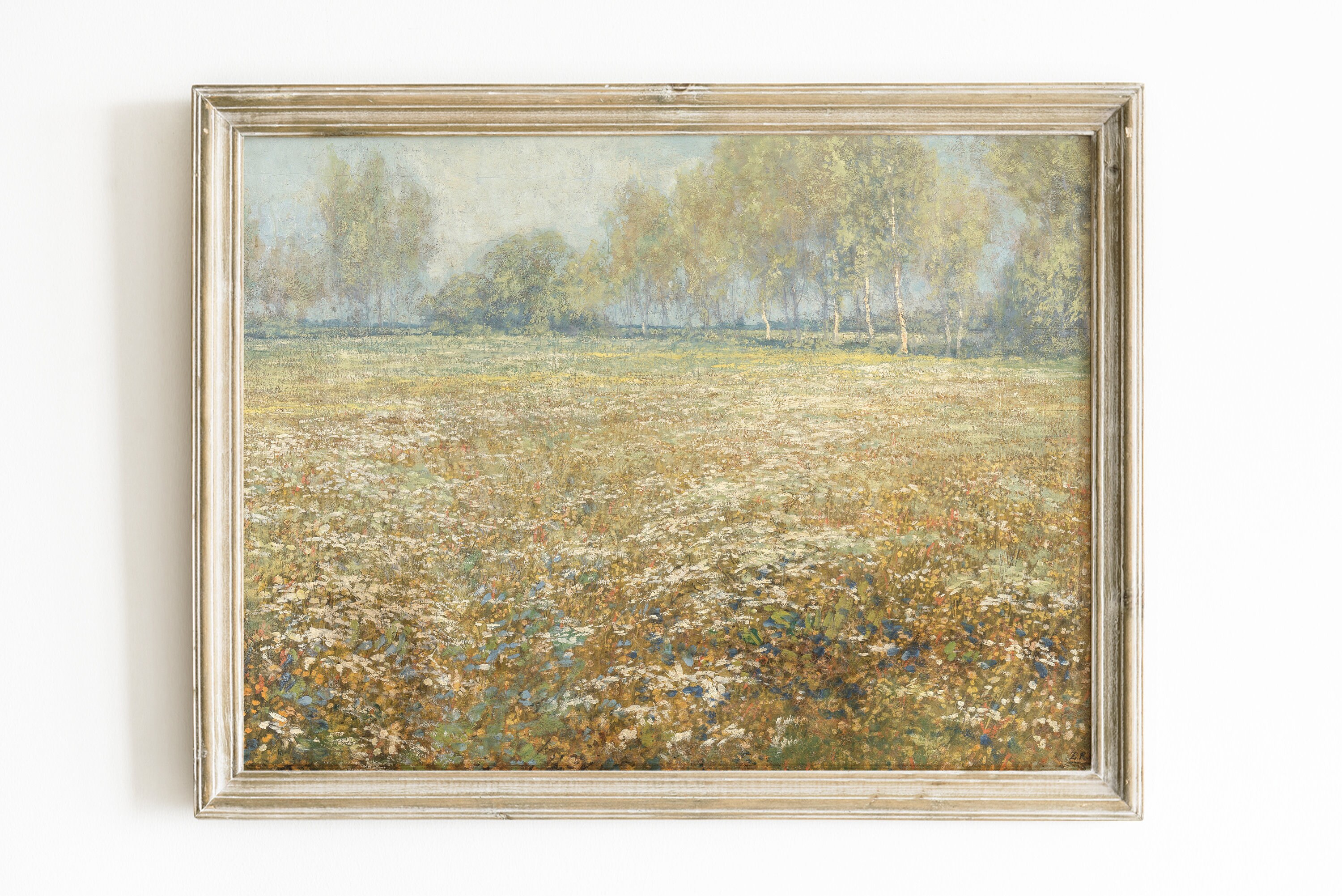 Spring Gallery Wall Set of 4 Vintage Paintings Printable - Etsy