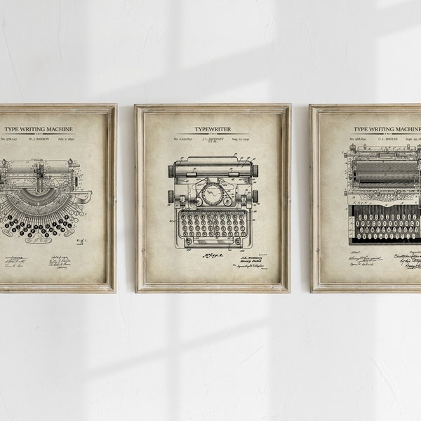 Typewriter Poster - Etsy