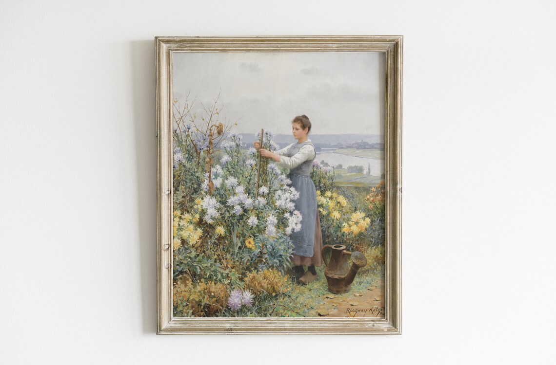 Spring Gallery Wall Set of 4 Vintage Paintings Printable - Etsy