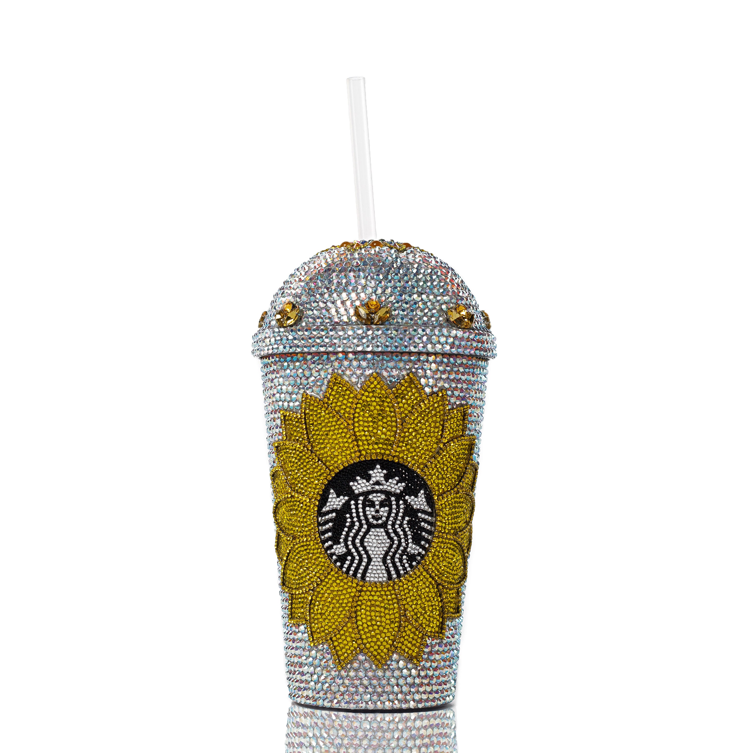Sunflower Design Tumbler, 24 Oz Bling Rhinestone Speical Edition ...