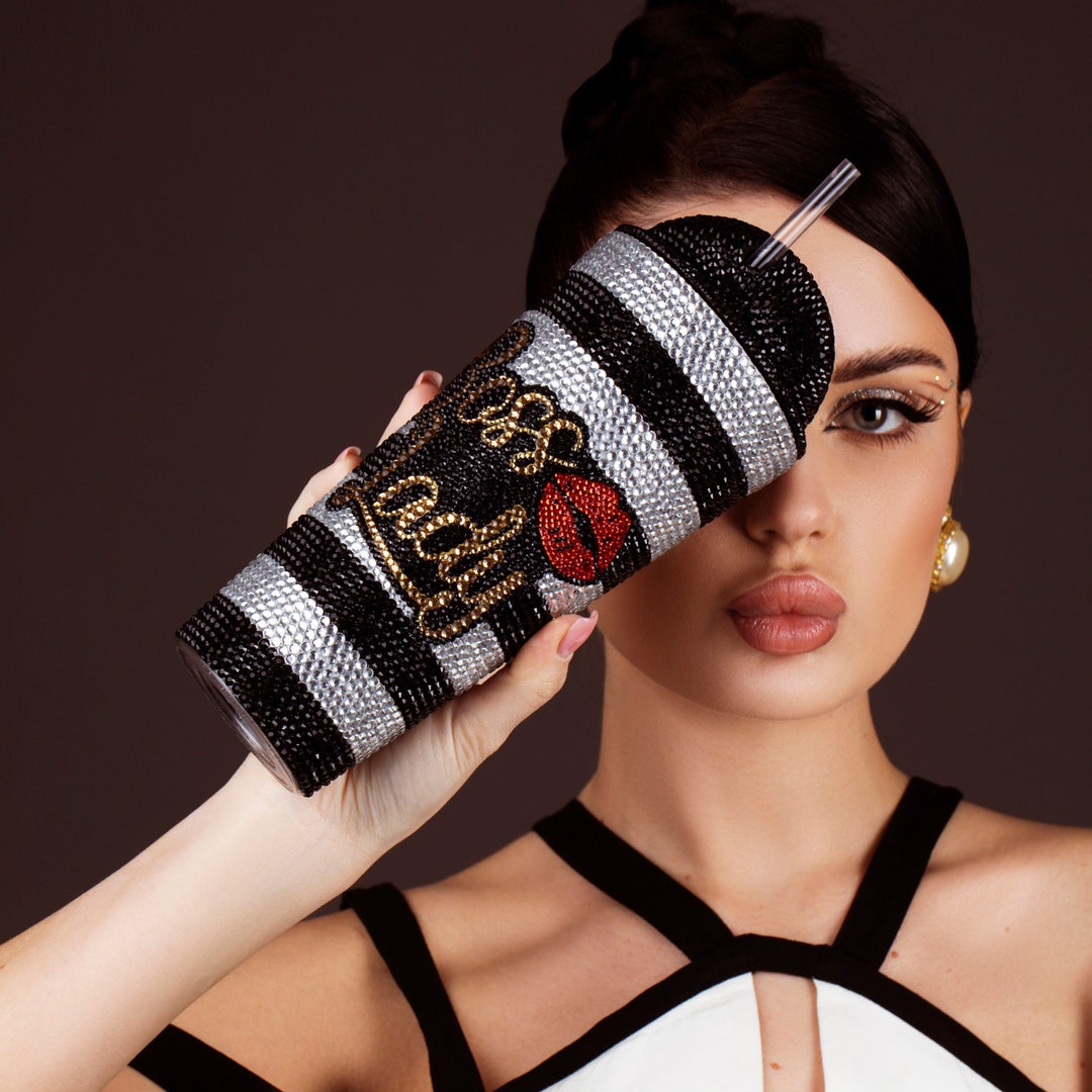 Boss Lady Tumbler, Bling Coffee Cup for Boss Girls, 24 Oz Venti Tumbler ...