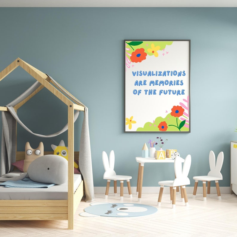 Visualizations Are Memories of the Future floral Cute Law of - Etsy