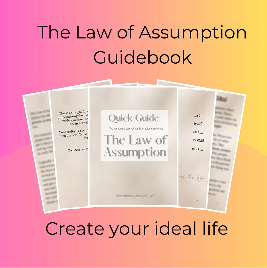 Law of Assumption E-book, Law of Assumption Beginner's Guide, Law of ...