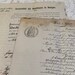 2 Piece Vintage Bundle of 1900s French Papers, Documents, Collection of ...