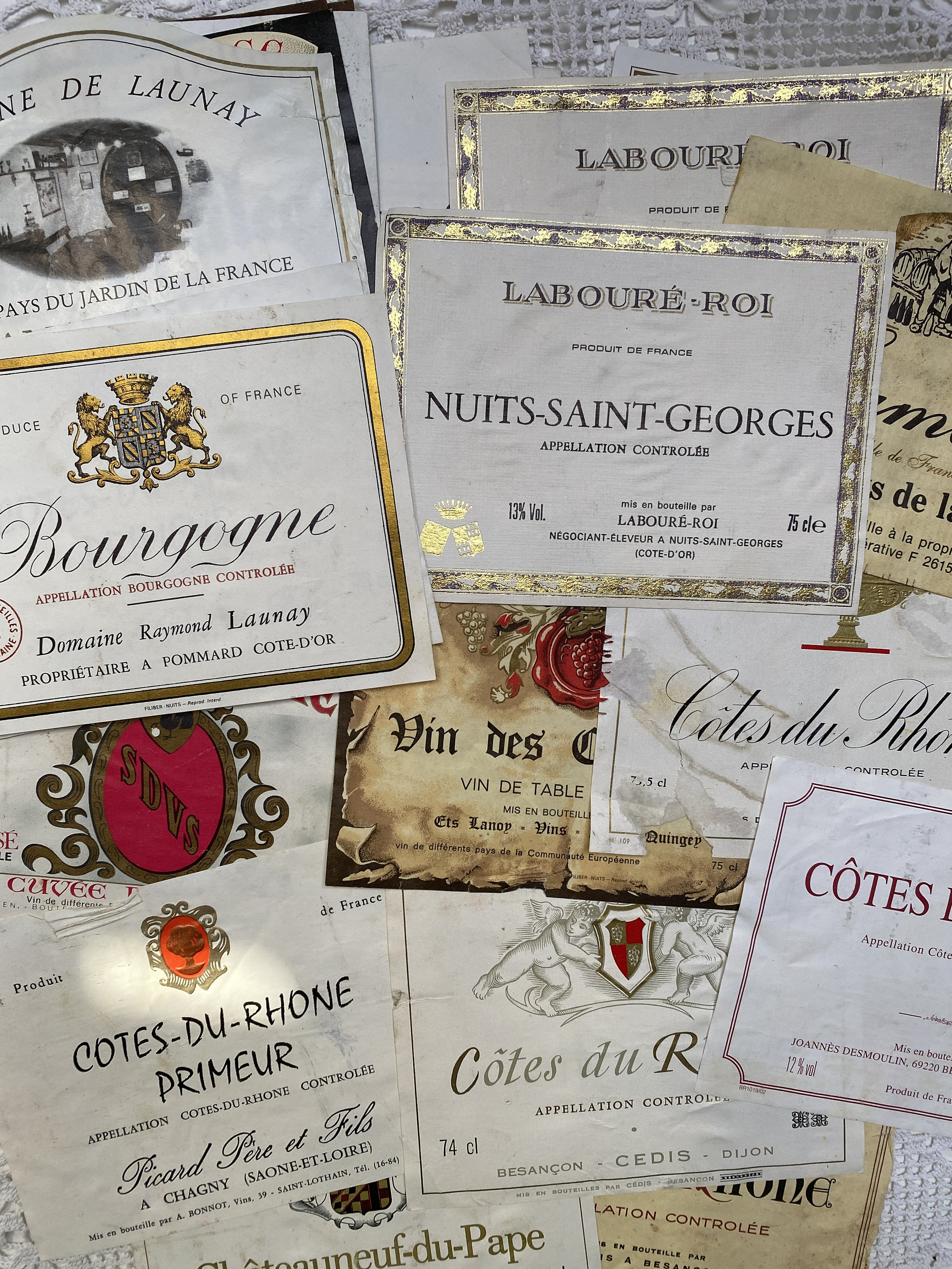 Vintage French Wine Labels