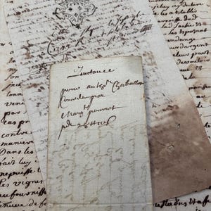 1700s, 5 Original Old Handwritten Papers From France, Antique French ...