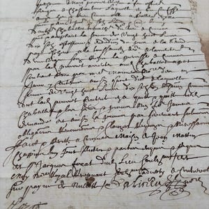 1700s, 5 Original Old Handwritten Papers From France, Antique French ...