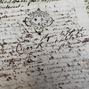 1700s, 5 Original Old Handwritten Papers From France, Antique French ...