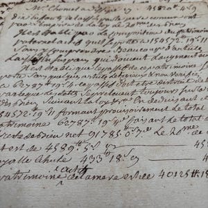 1700s, 5 Original Old Handwritten Papers From France, Antique French ...