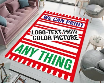 Custom Text Rug - Etsy