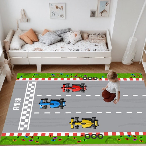 Race Track Rug - Etsy
