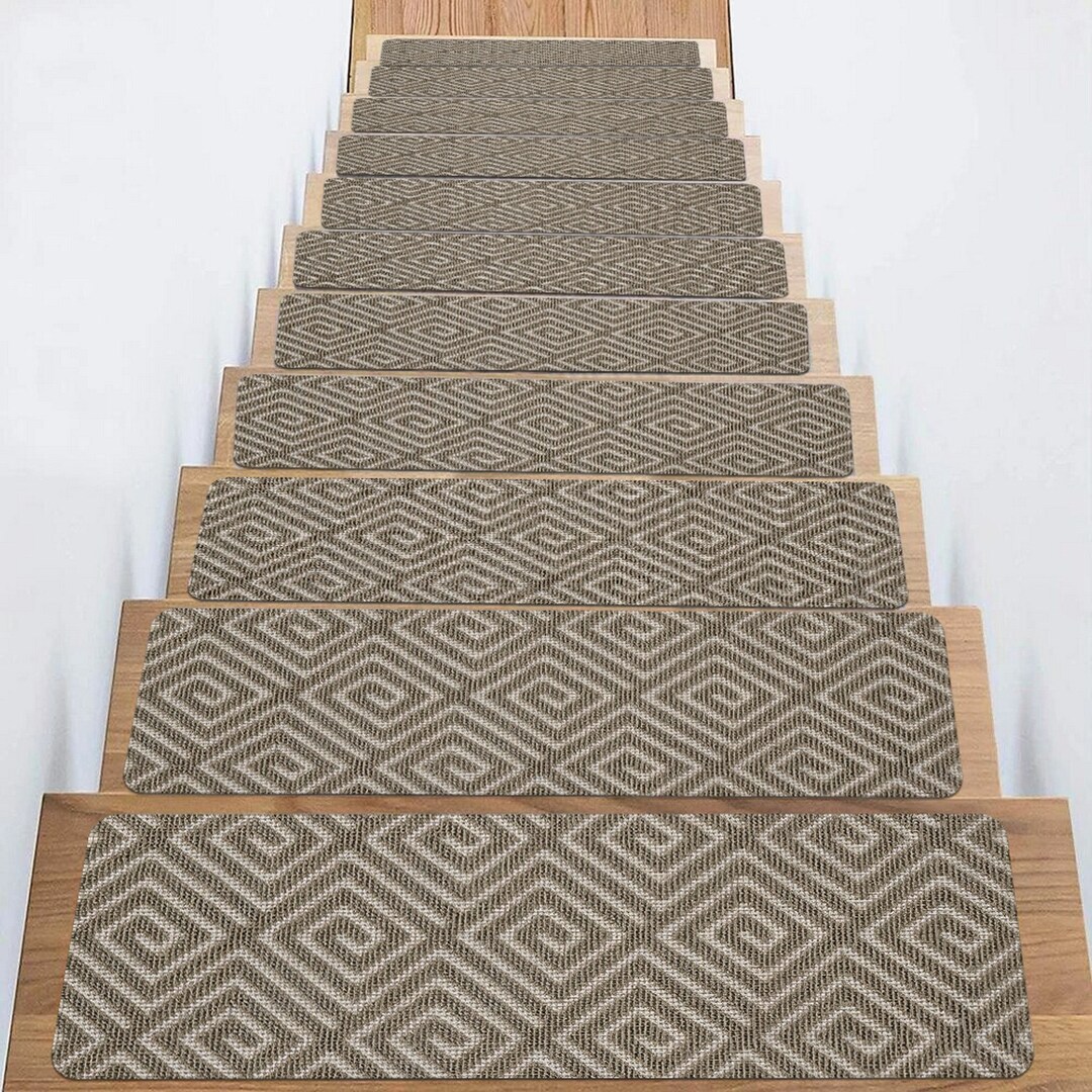 Step Rug,decorative Stair Treads Rug,stair Runner,geometric Design ...