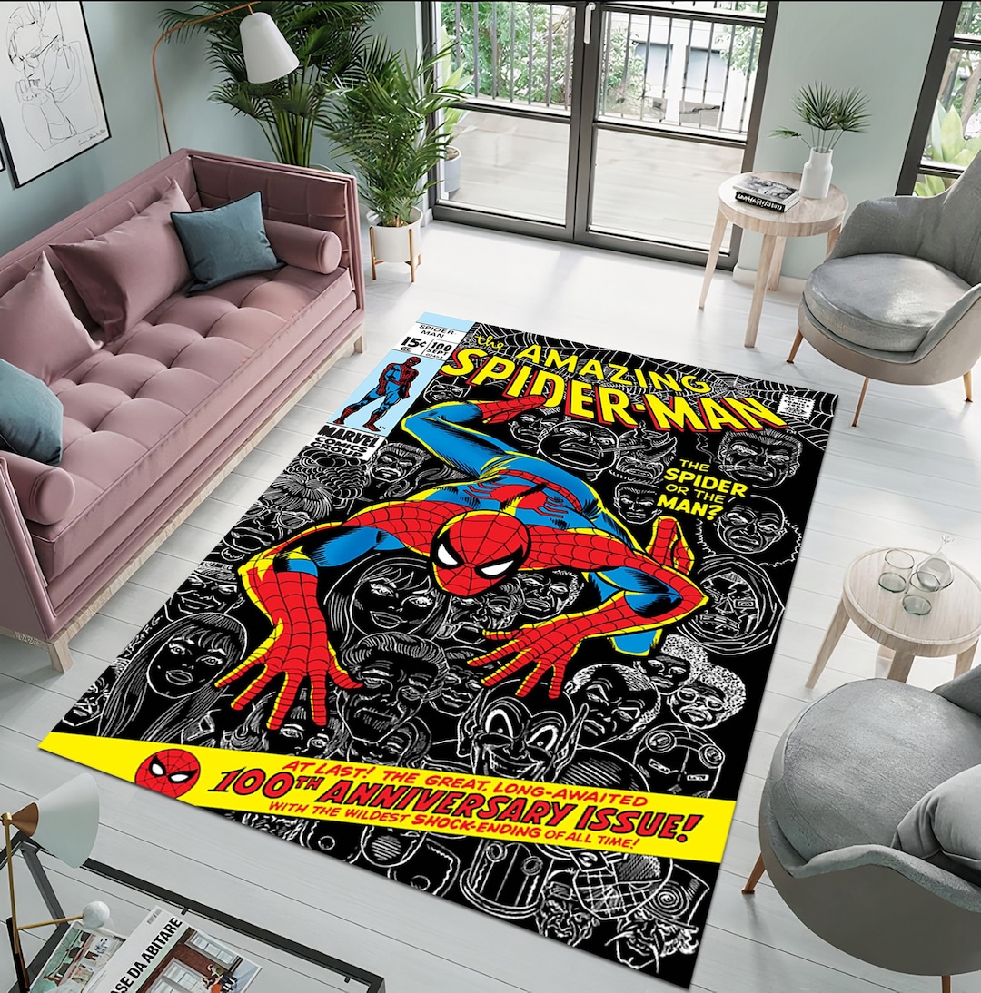 Amazing Spider Man Rug Legend Cartoon Rug Spiderman Comic - Etsy