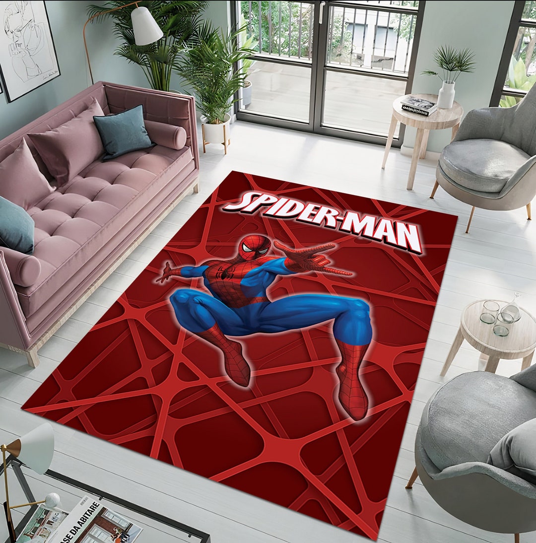 Spider Man Rug, Amazing Spider Man, Legends Cartoon Rug, Comic Book ...