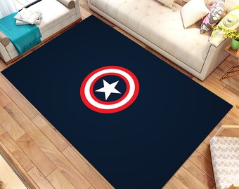 Captain America Shield Rug - Etsy