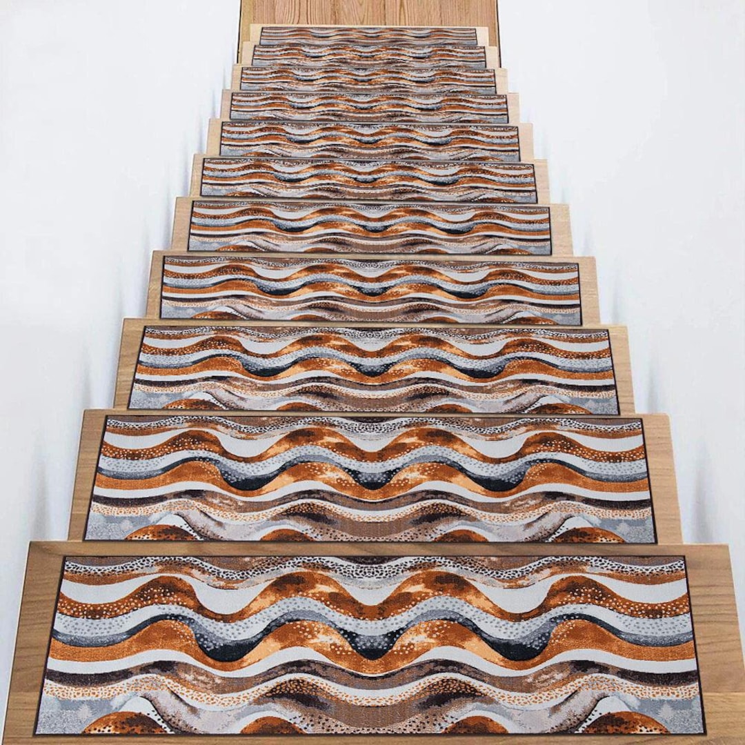 Stair Tread Rug,geometric Stair Runner Rug,roll Runner,flower Decor ...