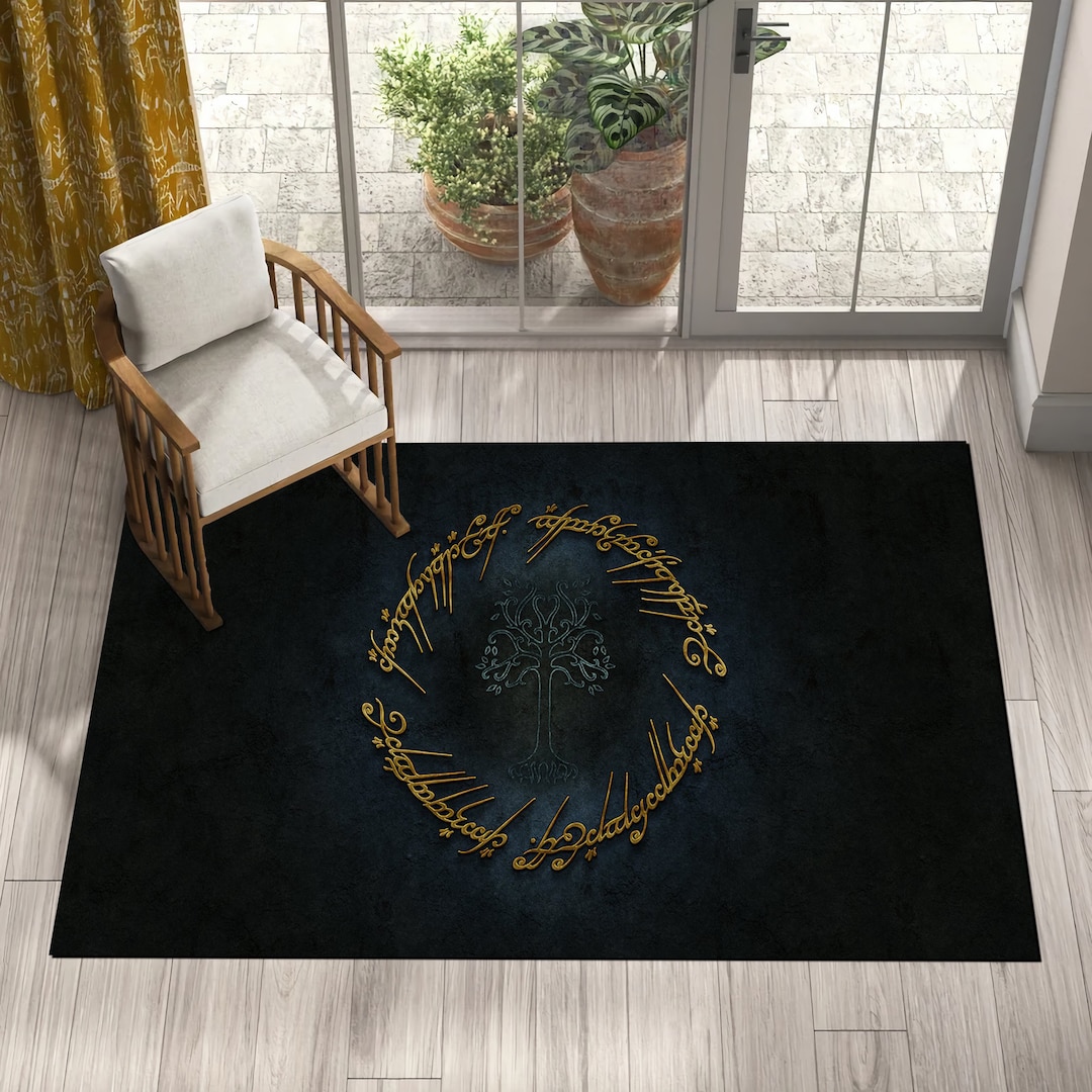 Lord of the Rings Rug, Carpet, Rug for Living Room, Room Decor, Fan ...