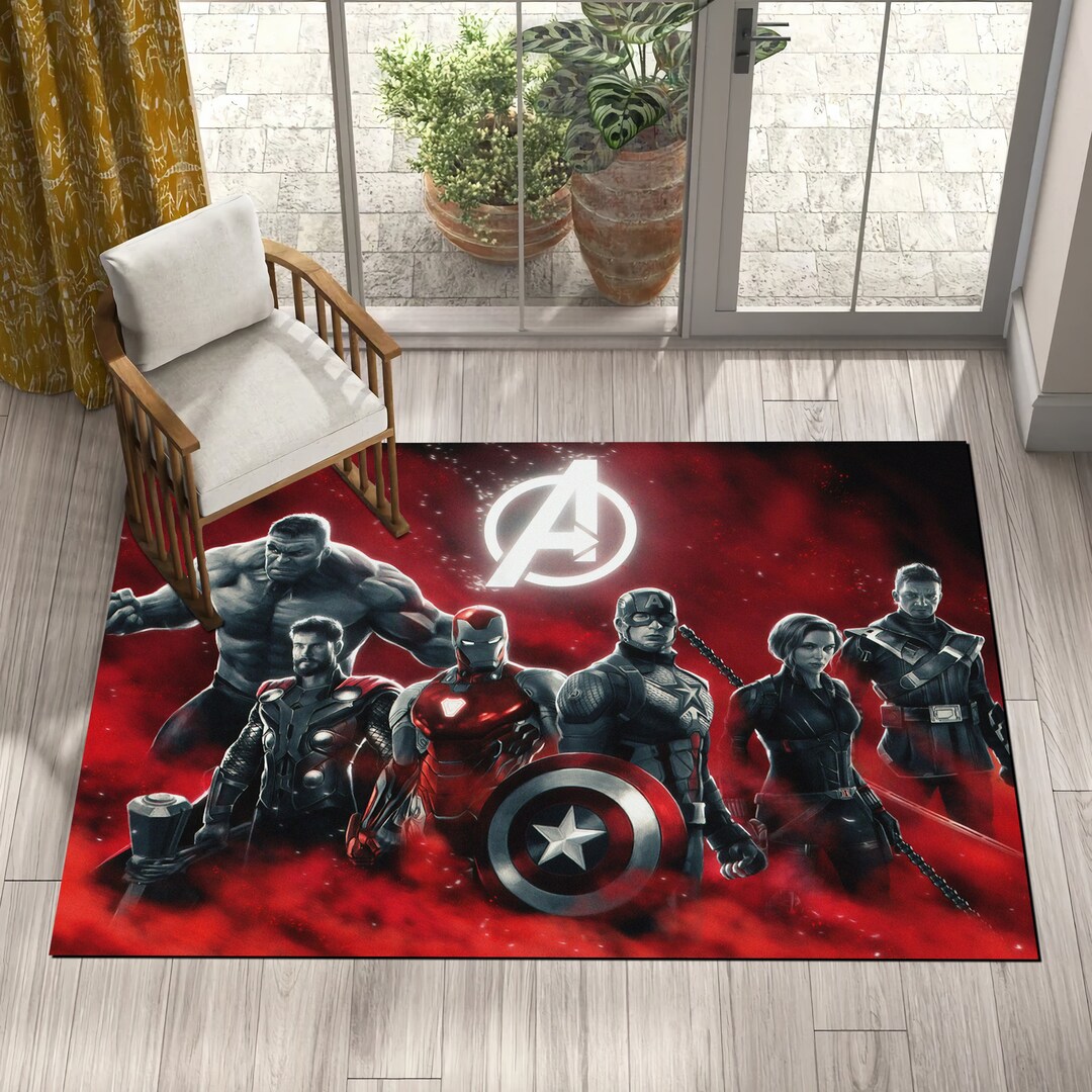Captain America Rug, Iron Man Rug, Hulk Rug, Thor Rug Rugs for Bedroom ...