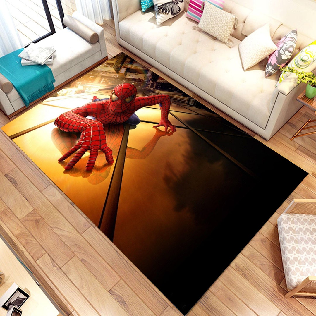 Spiderman Rug Spider Man Carpet Kids Room Rug Personalized - Etsy