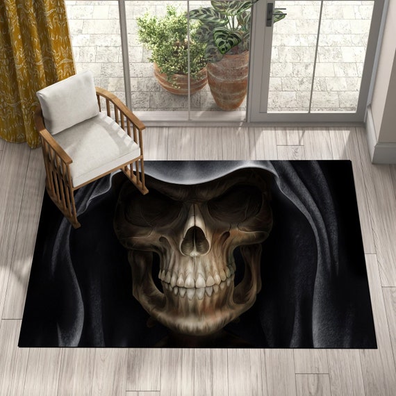 Skeletor Art Skull Rug Satan Art Fantastic Rug Area Rug - Etsy
