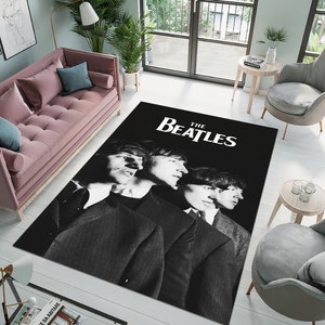The Beatles Rug, Beatles Carpet, Beatles Band Rug, Rugs for Bedroom ...