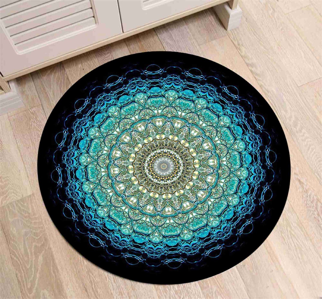 Mandala Pattern Round, Mandala, Mandala Rug, Round Rug, Popular Rug ...