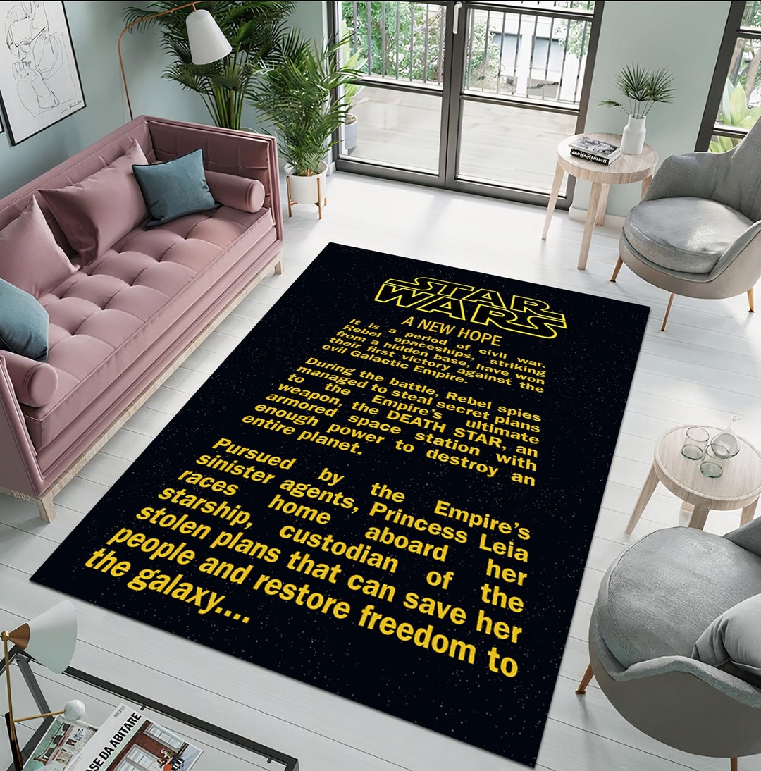 Opening Star Wars Text Rug, Star Wars Rug-a New Hope-starwars Retro Rug ...