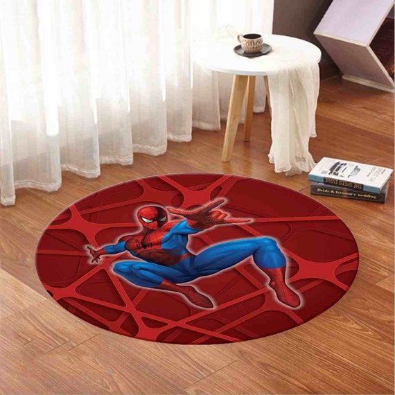 Rugs Home & Living Boys Room,Spiderman,Spiderman Rug,Round Rug,Round ...
