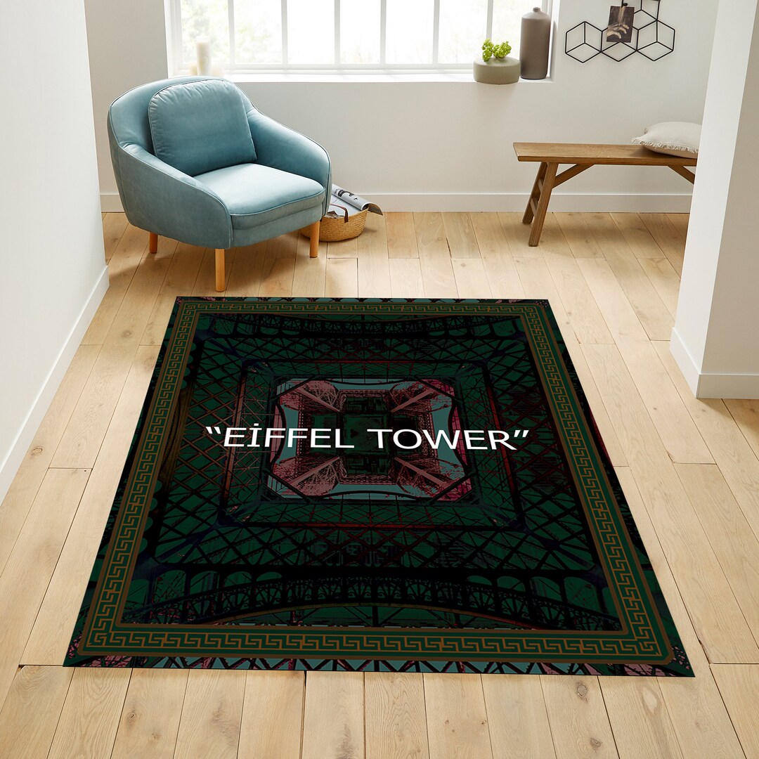 Eiffel Tower Decor,eiffel Tower Rug,abstract Rug,ethnic Rug,rugs for ...