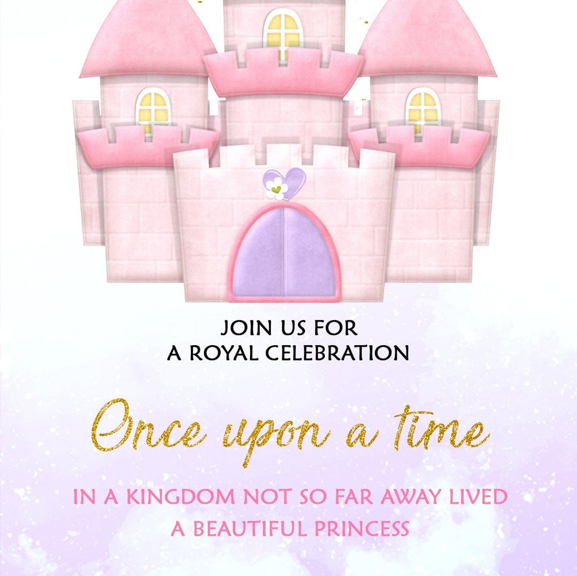 Princess Animated Invitation Baby Princess Invitation - Etsy