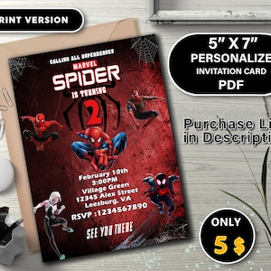 Spiderman Invitation, Spiderman Animated Invite, Spiderman Birthday ...