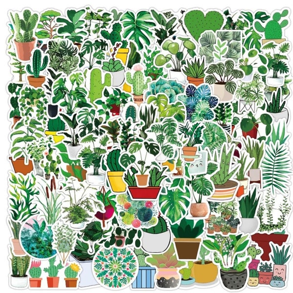 Boho Plant Sticker - Etsy