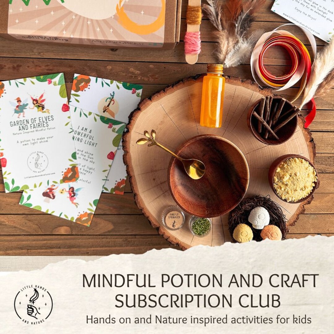 Playful Potions and Craft Subscription Box Nature Inspired - Etsy Australia