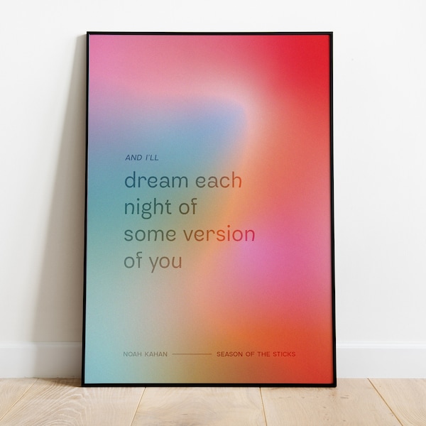 Noah Kahan Wall Art - Etsy