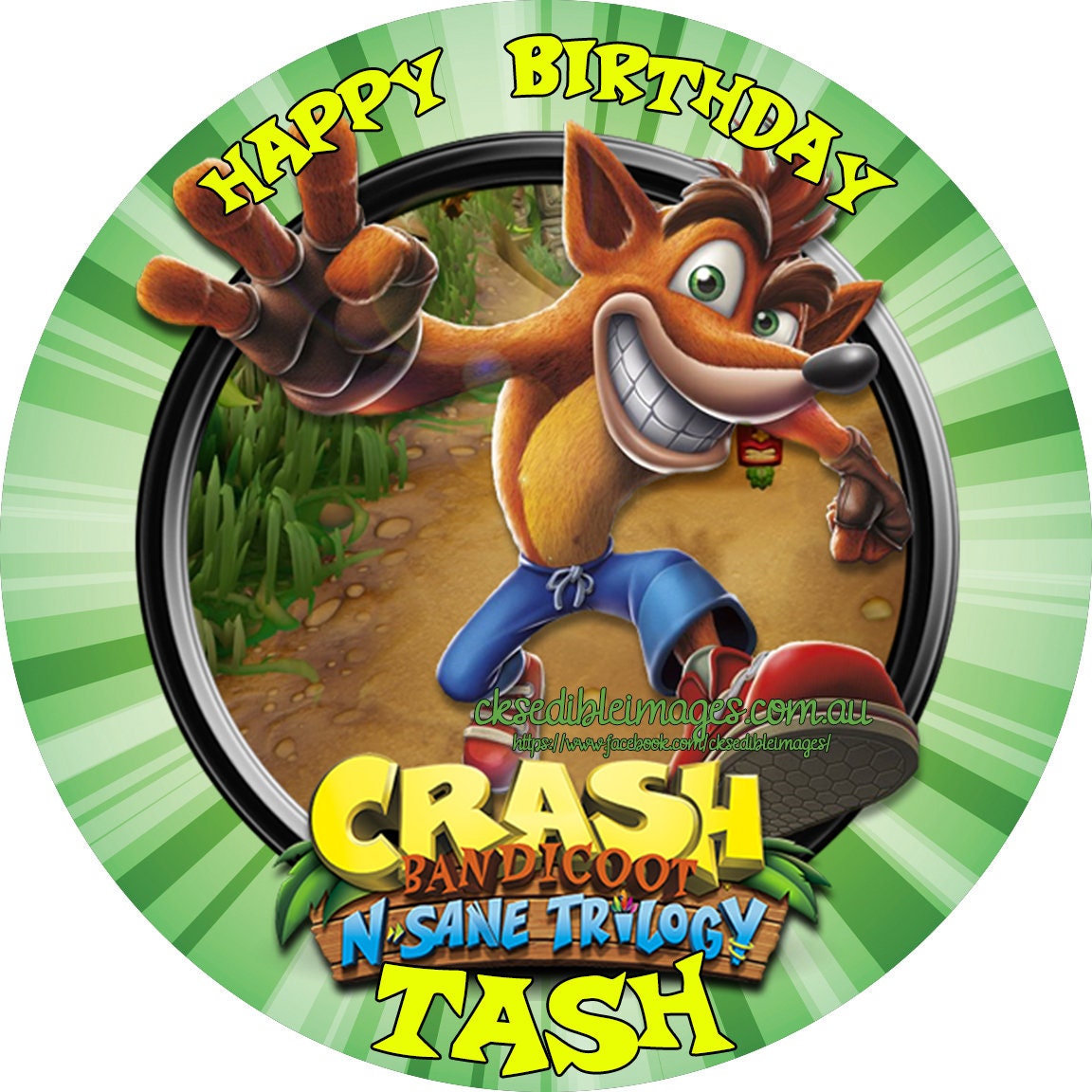 Crash Bandicoot Cake Topper - Etsy Canada