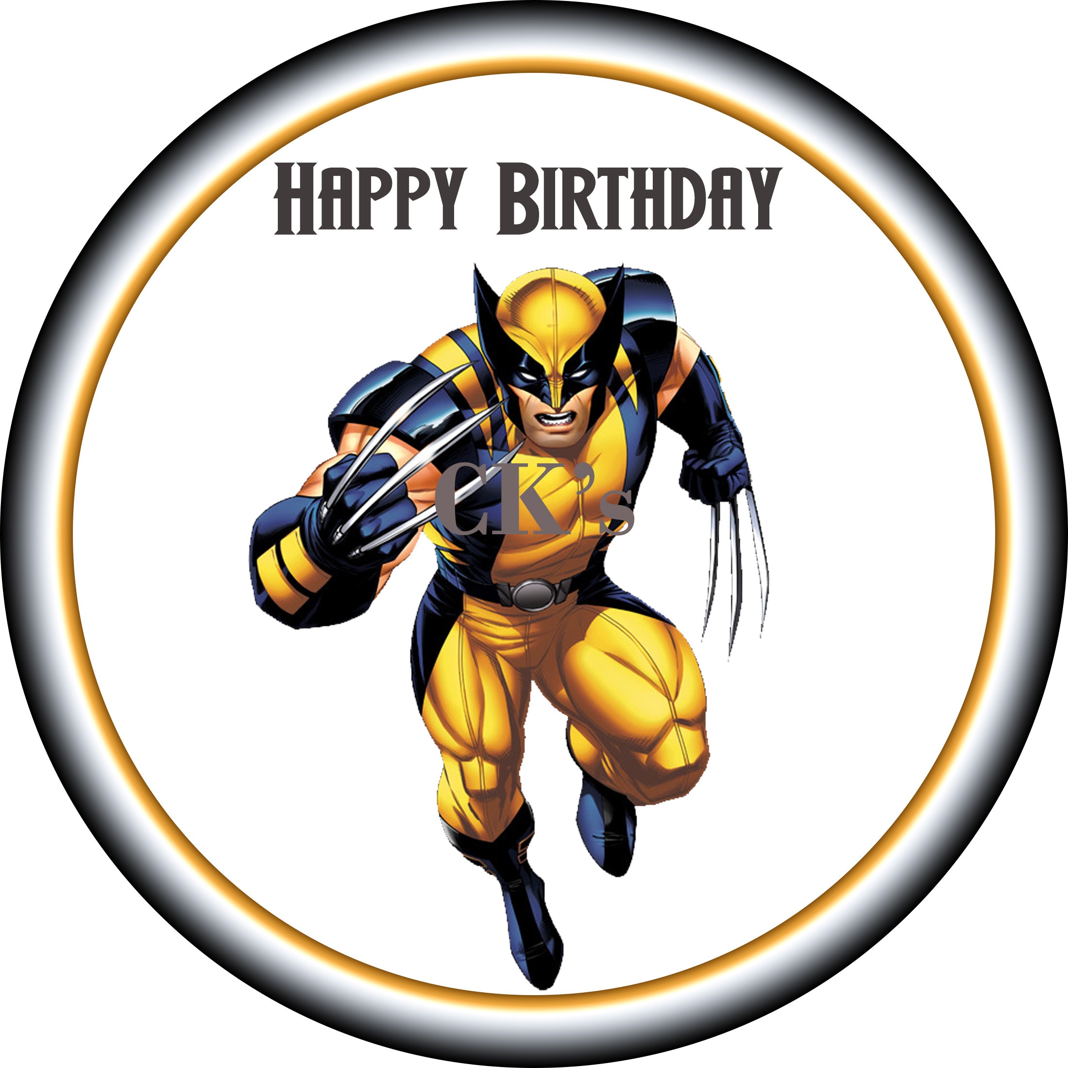 Wolverine Theme Edible Image Cake Topper - Etsy Australia