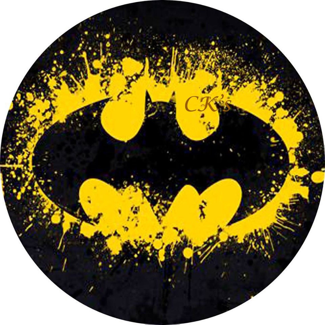 Batman Logo Edible Image Cake Topper | Etsy