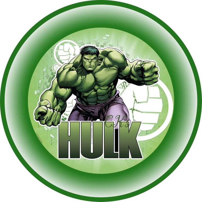 Hulk Edible Image Cake Topper - Etsy