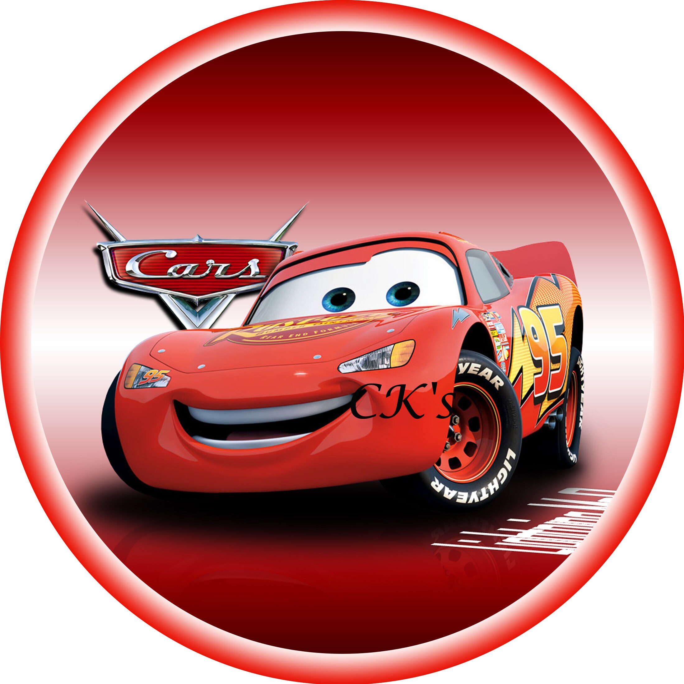 Buy Lightning Mcqueen Cars 3 Disney Pixar Edible Image Cake Topper