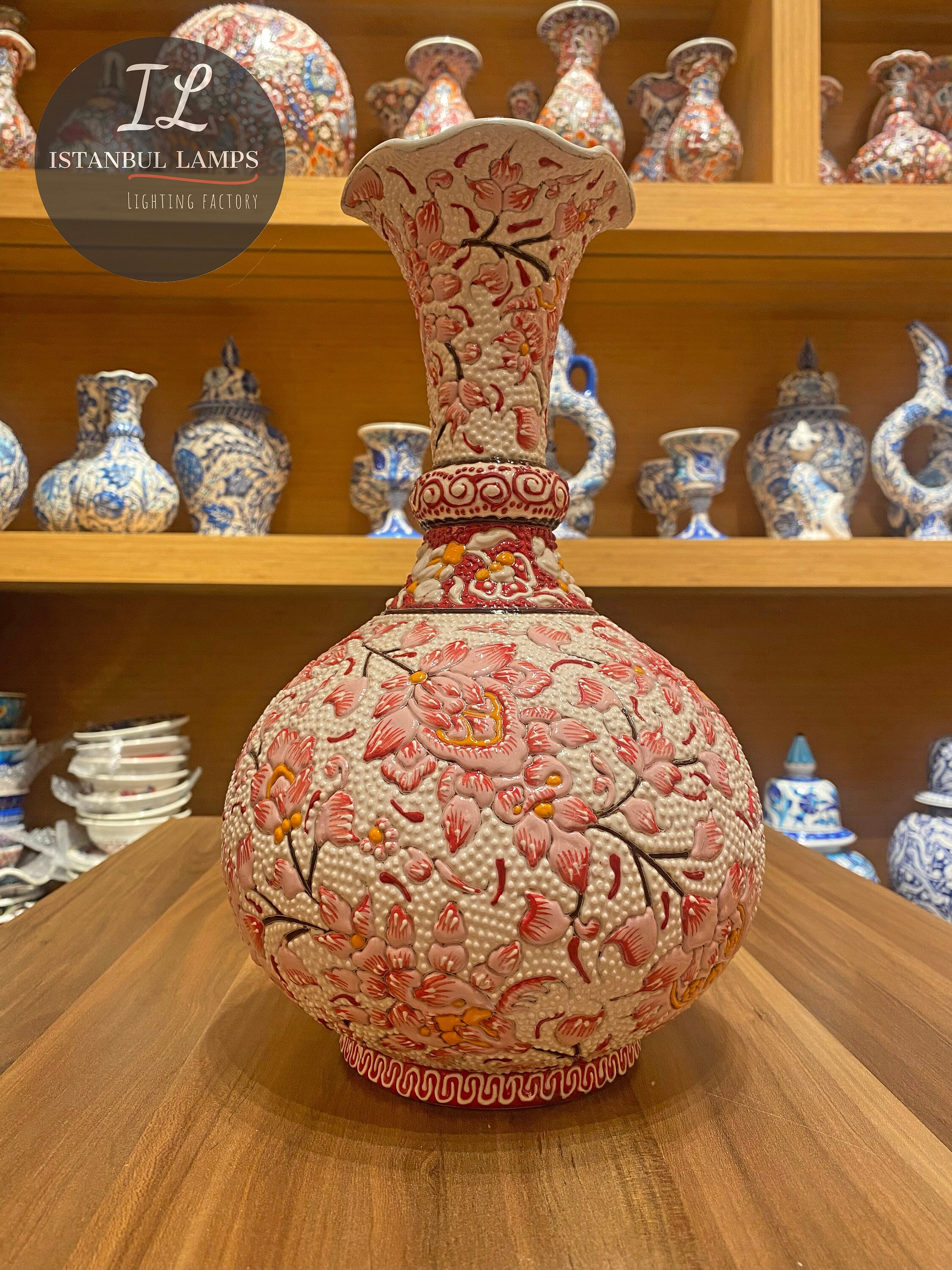 Handmade Ceramic Textured Flower Vase - Etsy